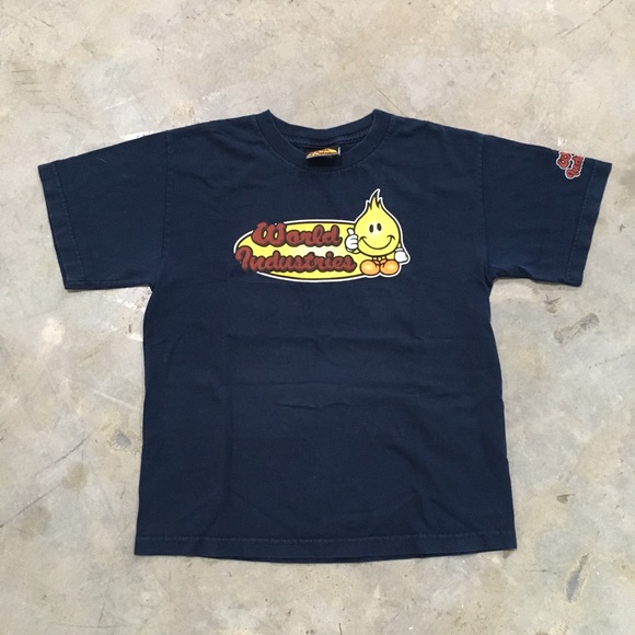 World Industries | Shirts | Vintage World Industries Flameboy Tshirt ...